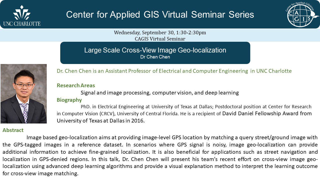 CAGIS Virtual Seminar 9/30, 1:30 pm : Application of Deep Learning to ...