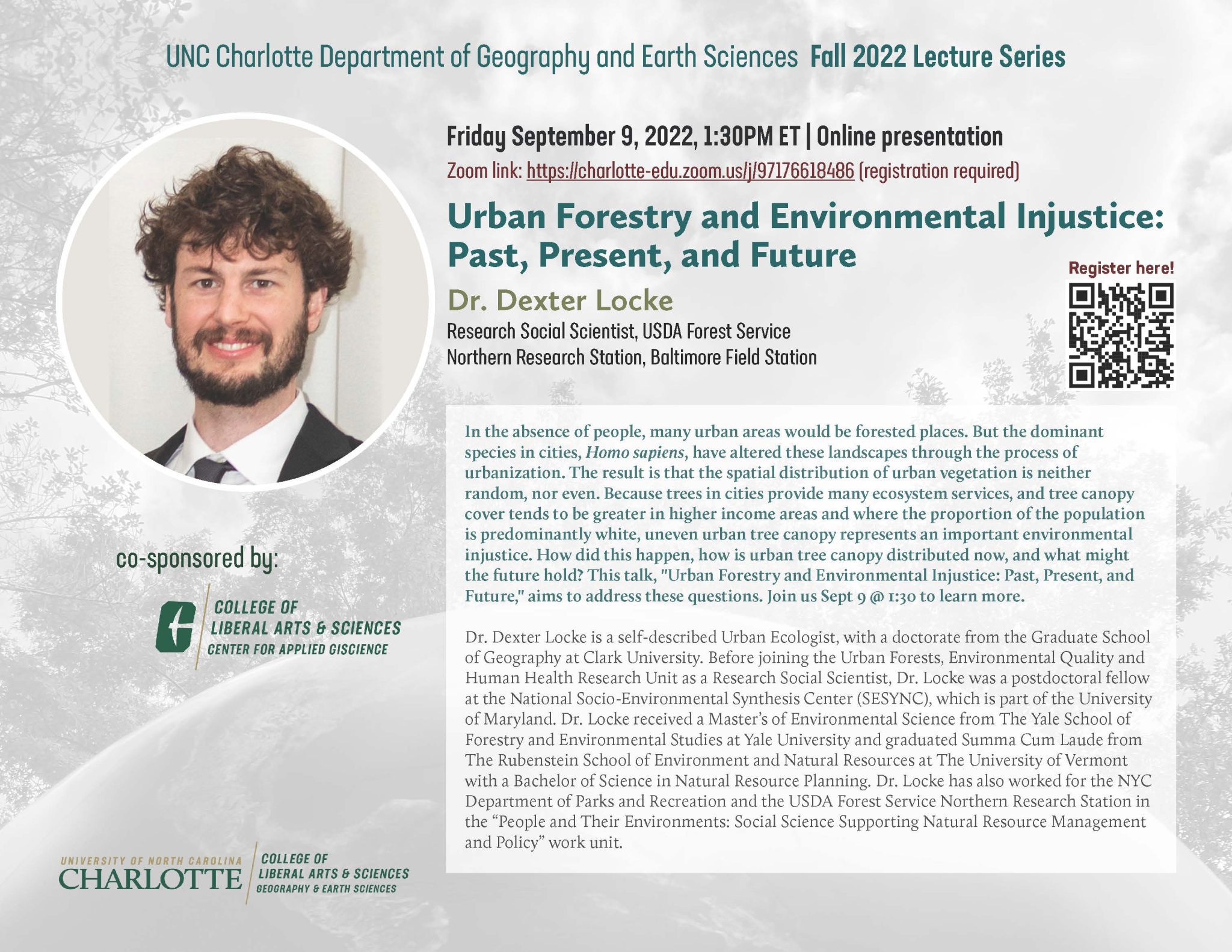 CAGIS Virtual Seminar Series 9/9/22 : Urban Forestry and Environmental ...