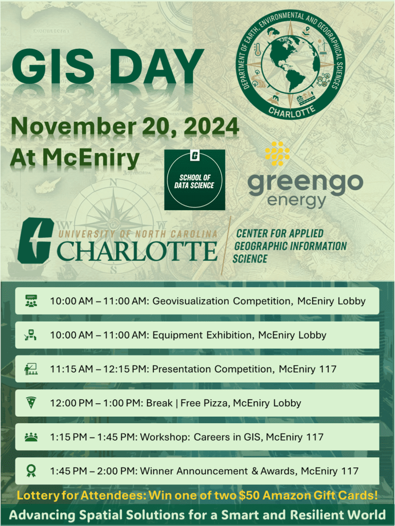 Celebrate GIS Day 2024 at UNC Charlotte! - Center for Applied ...